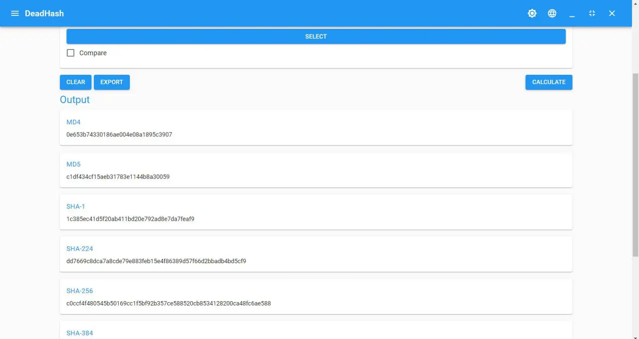 DeadHash, um programa gratuito para gerar Hash no Windows ou Linux | ITIGIC