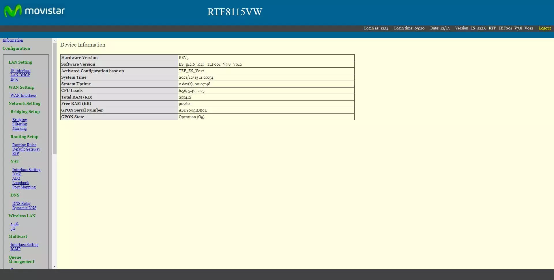 Så här konfigurerar du Movistar Askey RTF8115VW-router i bryggläge ...